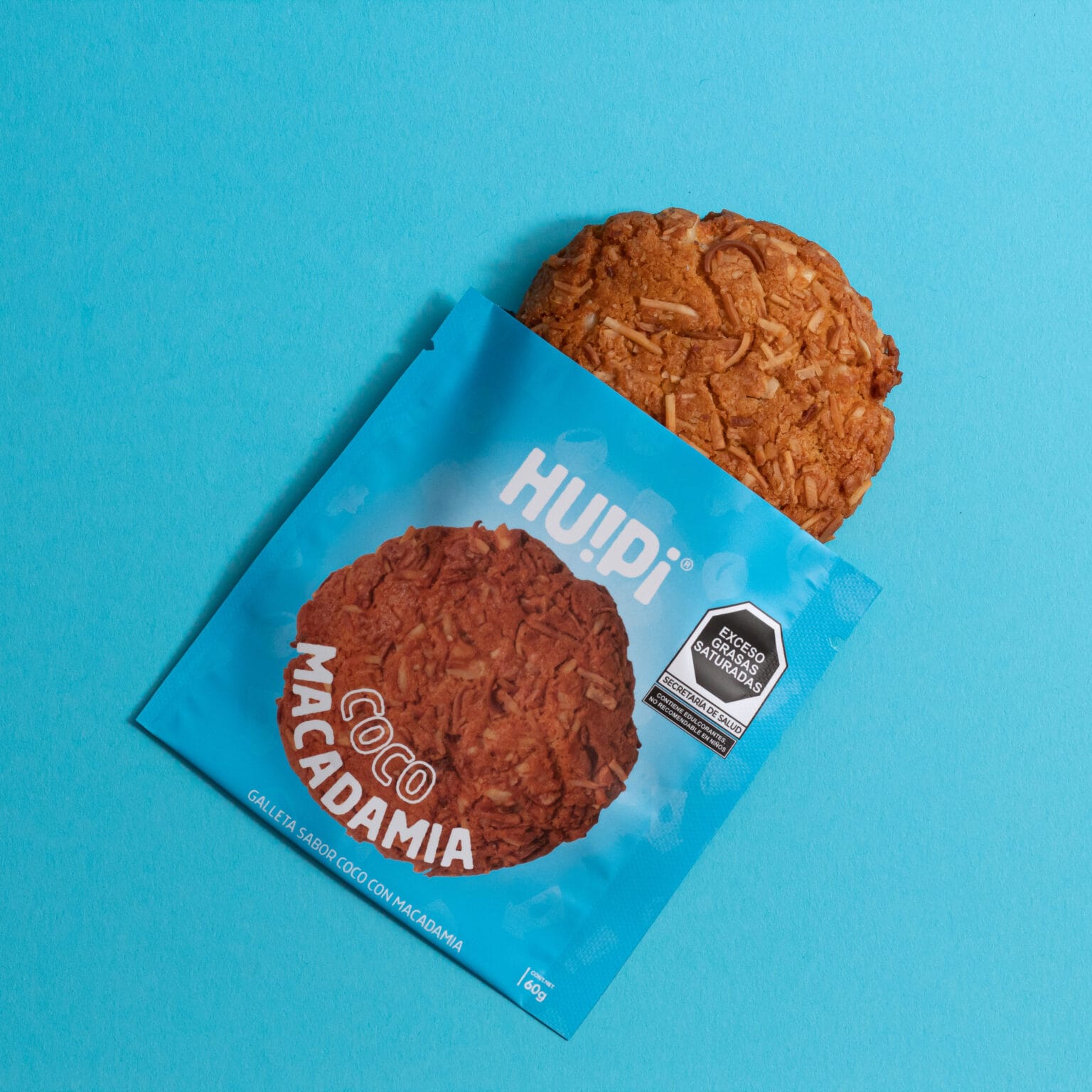 Galleta Sin Azúcar Coco Macadamia | HUIPI Antojos Saludables